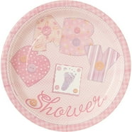 Light Pink Paper Dessert Plates, 7in, 50ct - Walmart.com