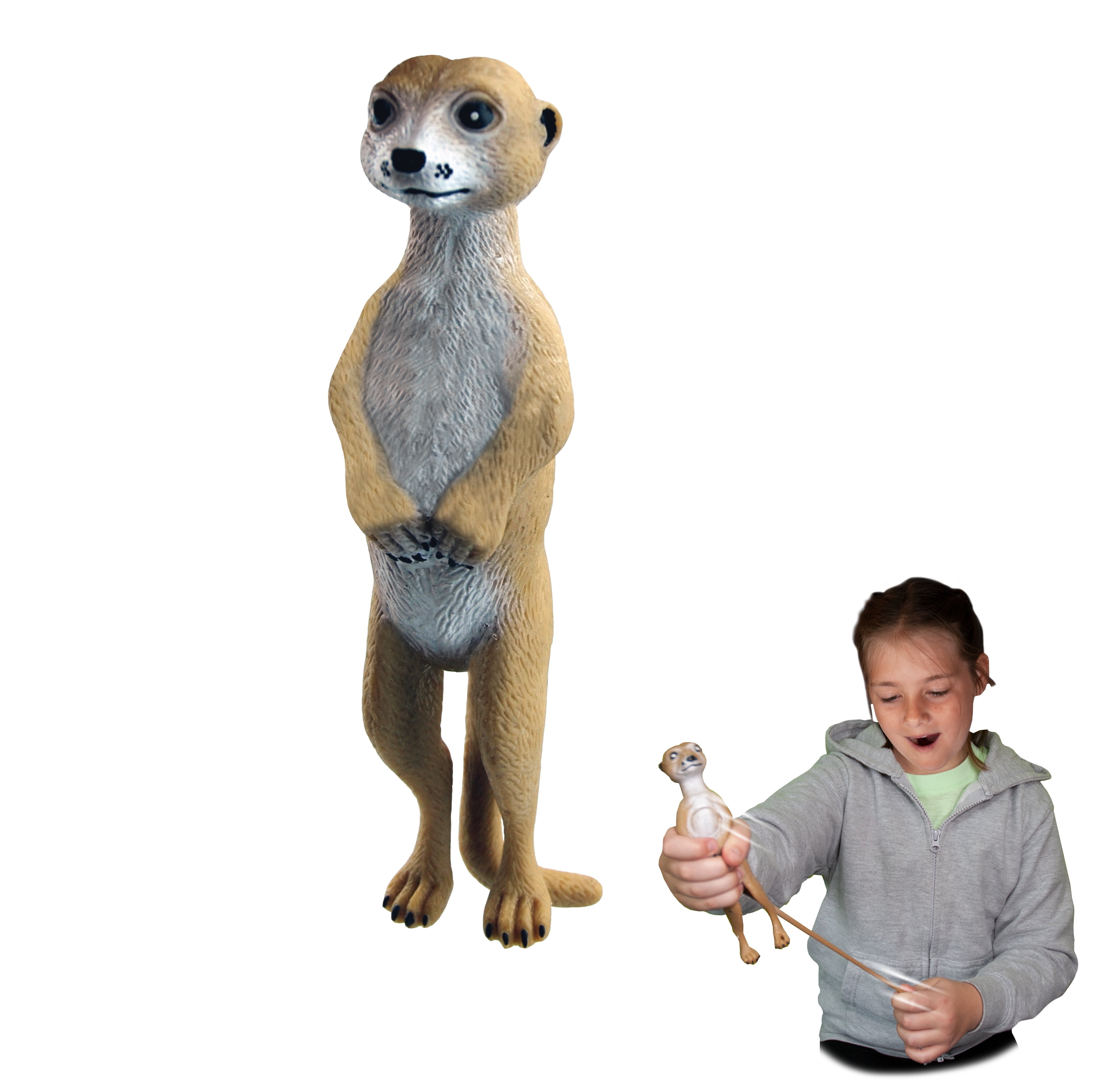 Rep Pals - Meerkat, Stretchy Toy from Deluxebase. Super stretchy animal ...