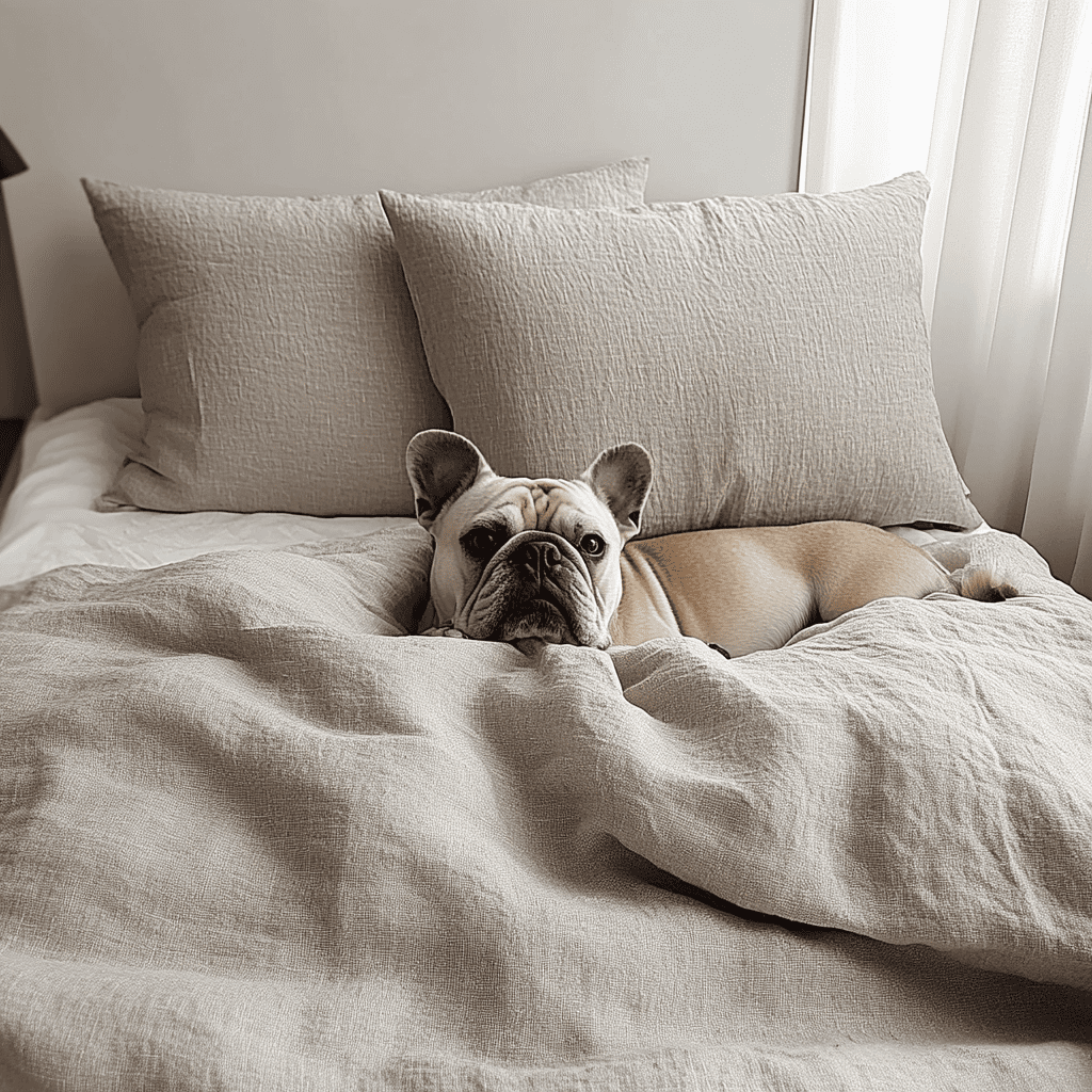 Click here for Q Vita Linen Tencel Duvet Cover Set  King Size  3-... prices