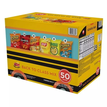 Frito-Lay Back to Class Mix Variety Pack Chips, 50 Count – School ...