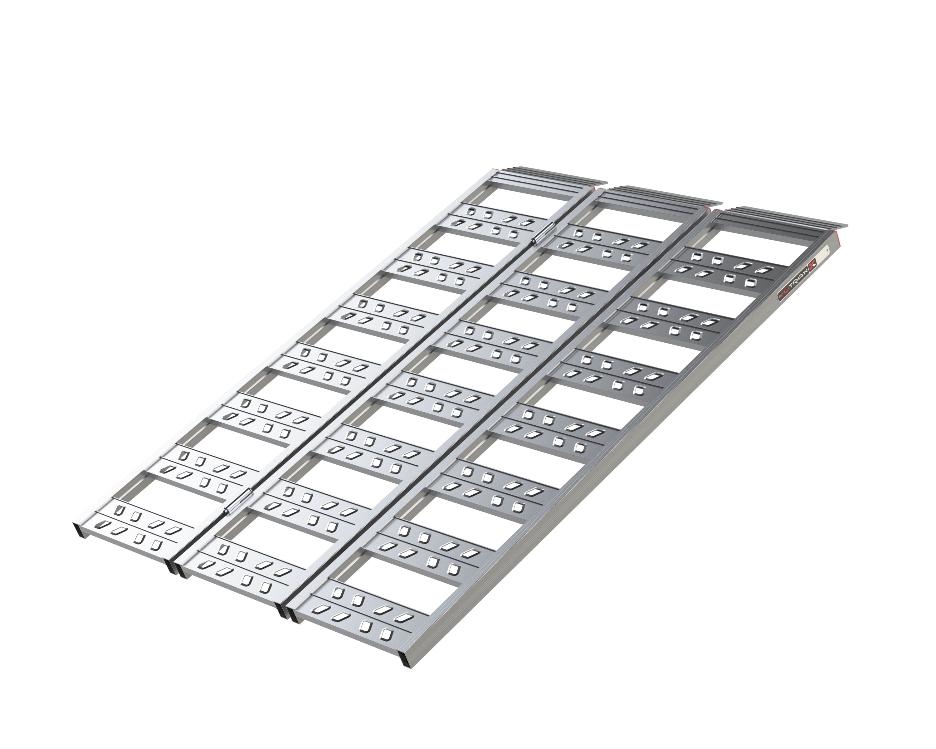 YUTRAX® 69” Tri-Fold Ramp, High-Strength Extruded Aluminum, 2200 lb ...