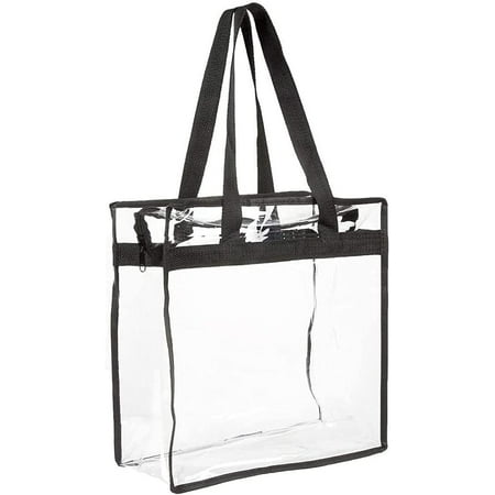 Clear Tote Bag, Stadium Approved Transparent Bags Security Travel Bag ...