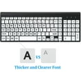Full Size Large Print 2.4g Wireless Keyboard and Mouse with Oversized ...
