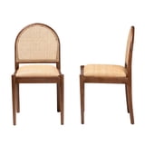 Free Shipping! bali & pari Maryland Boho Dining Chair 2-Piece Walnut ...