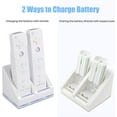 NATNO Wii and Wii U Rechargeable Battery and Charging Dock, Includes ...
