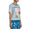 Peanuts Women’s Snoopy Short Sleeve Sleep Top - Walmart.com