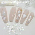 BQLQBQLQ 3D Nail Art Sea Shell Stone Pieces Abalone Slice Nails Art ...