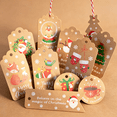 CCOCC 2026 New Christmas Gift Tags 50 Count with String for Diy Xmas ...