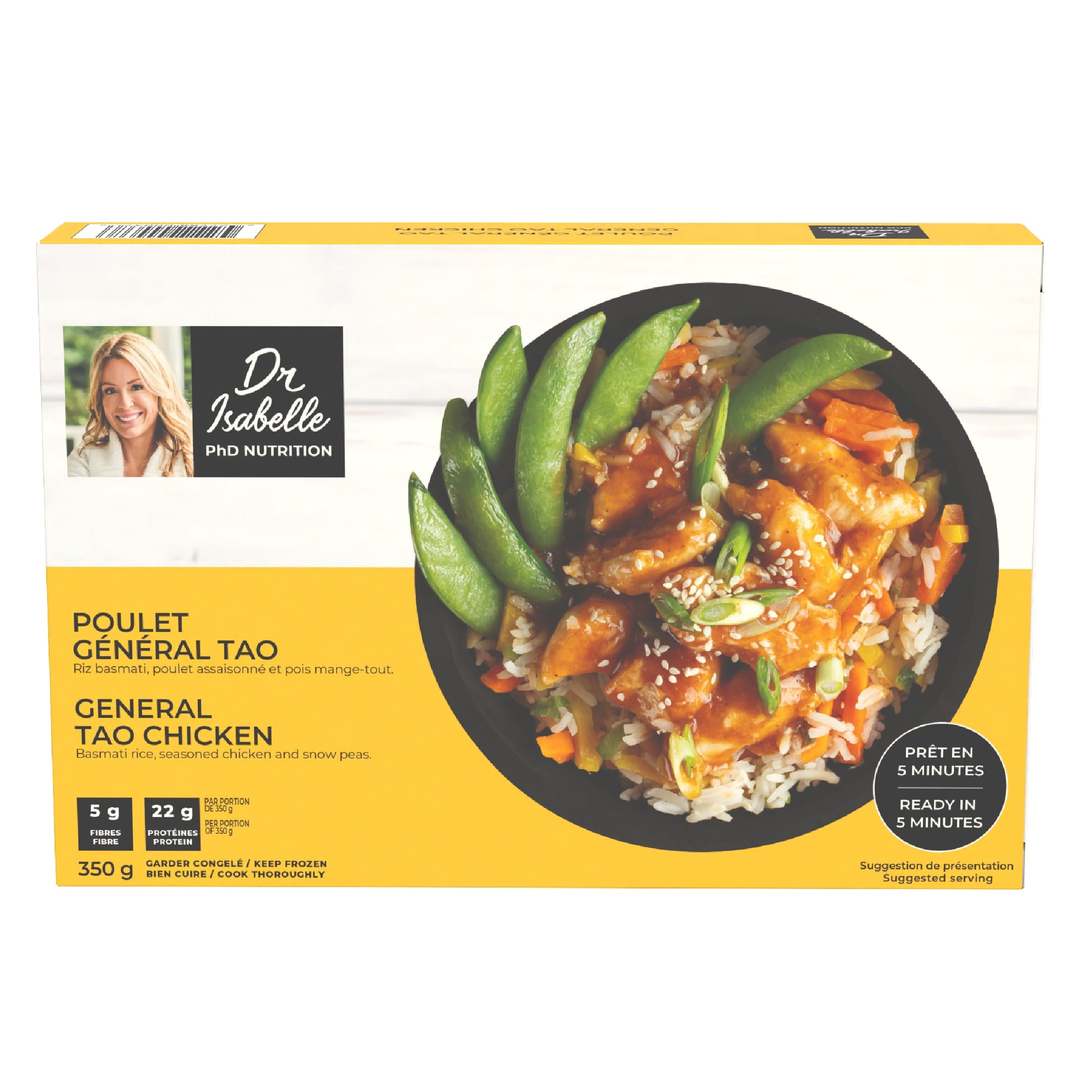 Dr Isabelle - PhD Nutrition - 22g of proteins, 5g of fibre, General Tao ...