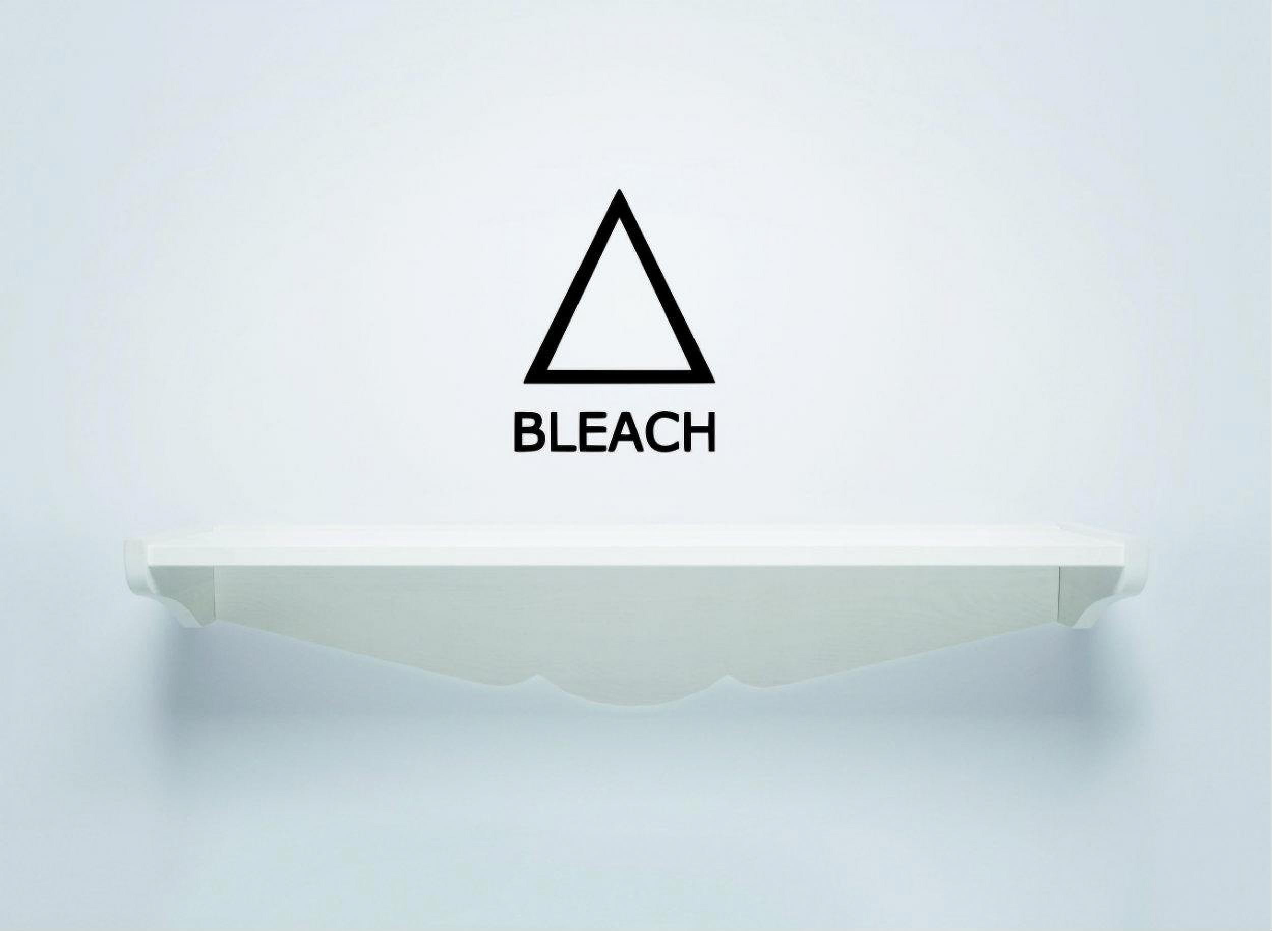 Bleach Laundry Sign Vinyl Wall Decal for Home - Bleach Suds Dirty Fold ...
