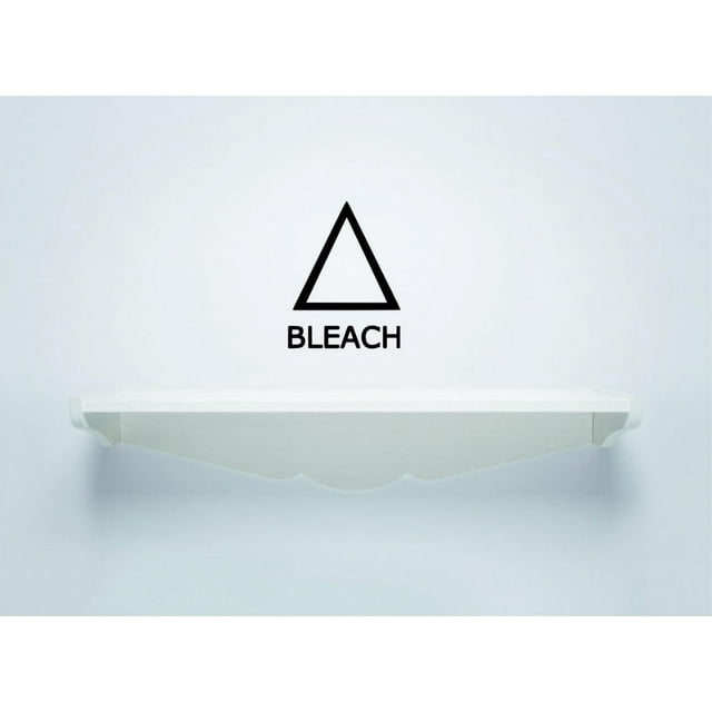 Bleach Laundry Sign Vinyl Wall Decal for Home - Bleach Suds Dirty Fold ...