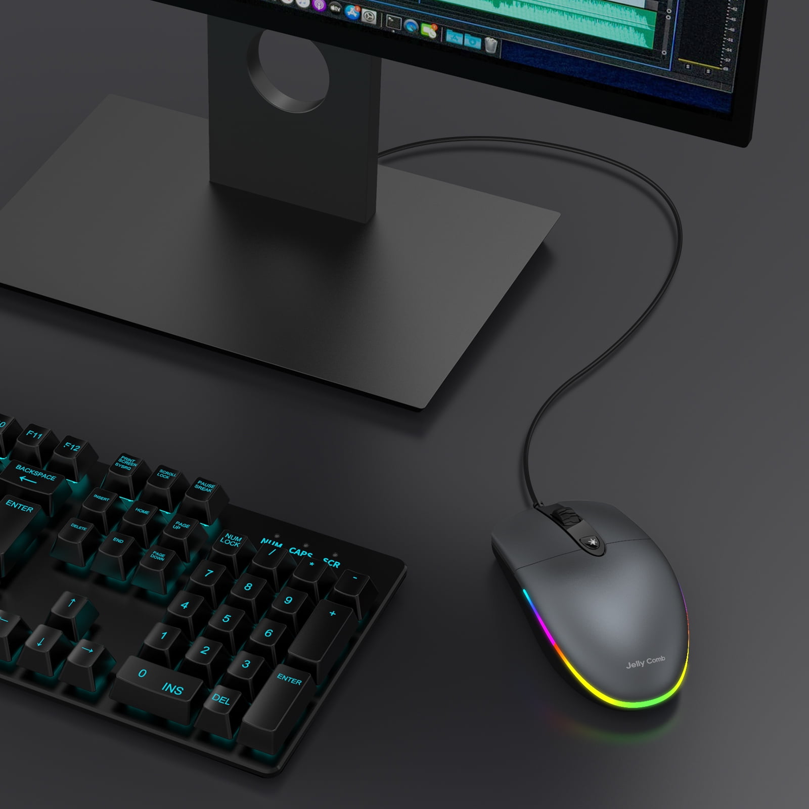 Buy Jelly Comb Wired Mouse, Optical Gaming Mice with Silent Clicking ...