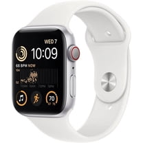 Apple Watch SE 2nd Gen, GPS, 40mm, Silver Case, White Band, M/L ...
