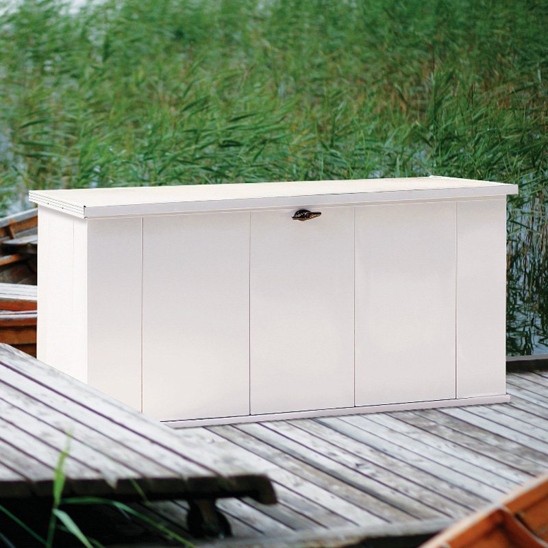 Arrow Shed Storboss Viking 57 in. Steel Outdoor 150-Gallon Storage ...