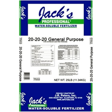 Jack's Nutrients 5-12-26 Part A Water-Soluble Fertilizer for Growth of Leaves and Strong Roots ...