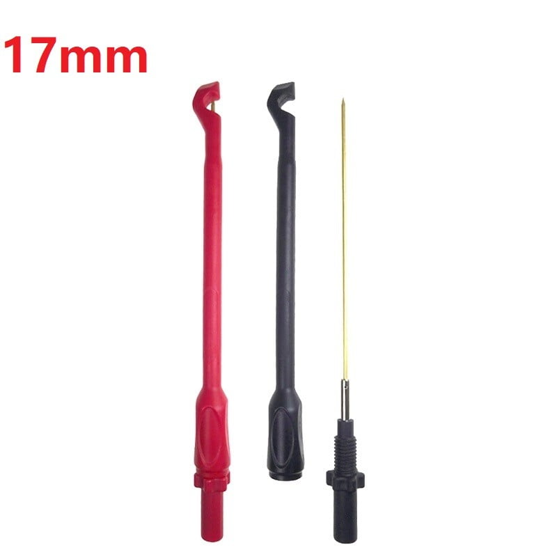 2Pcs 4mm Automotive Test Lead Kit Power Probe Wire-Piercing Clip ...