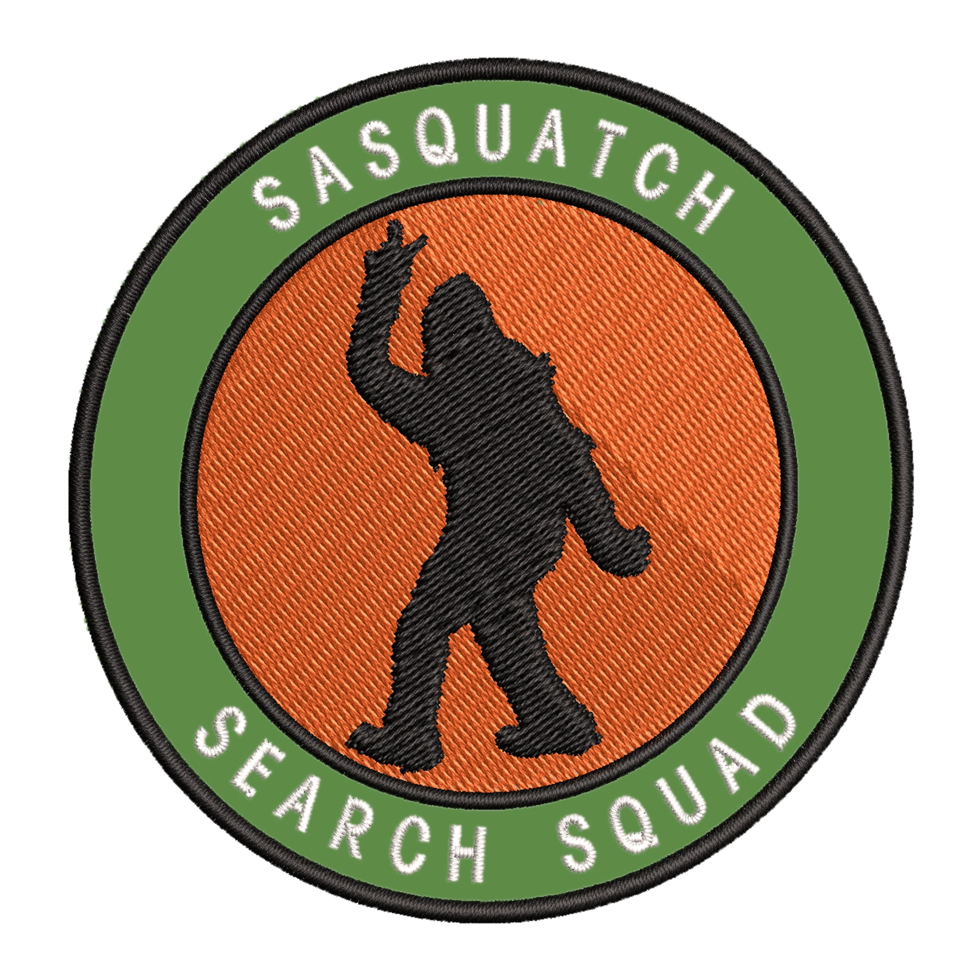 Sasquatch Search Squad 3.5" Iron On Or Sew On Embroidered Fabric Badge ...
