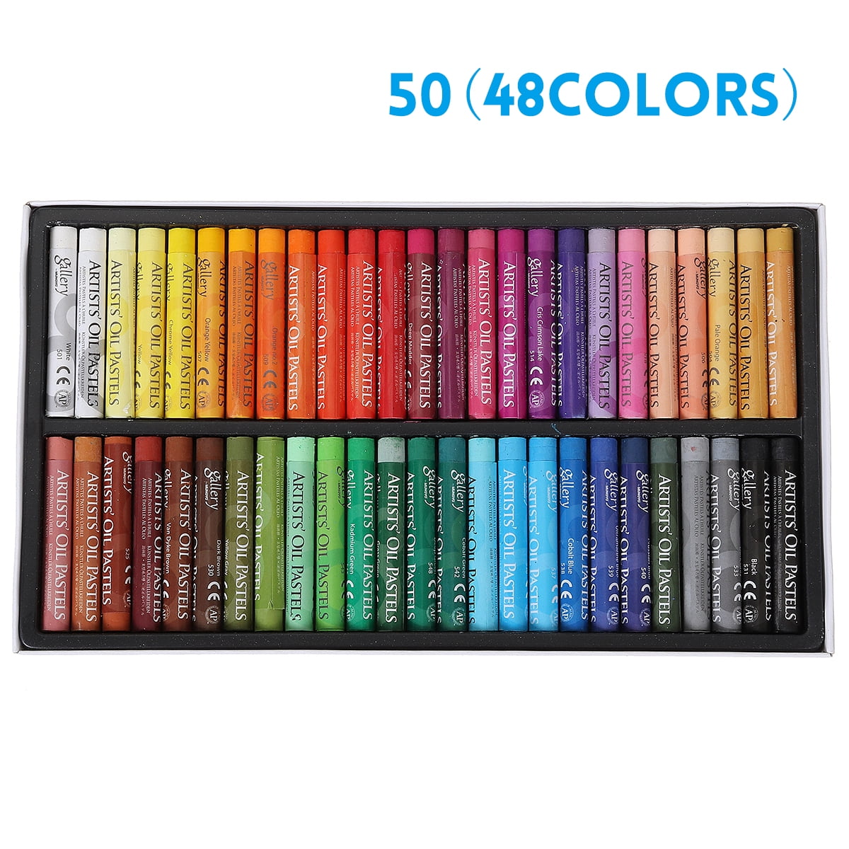 Kids Oil Pastels for Artists Set 12, 25, 48 Assorted Colors Pencil ...
