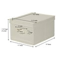 Household Essentials Large Canvas Storage Box with Lid - Walmart.com
