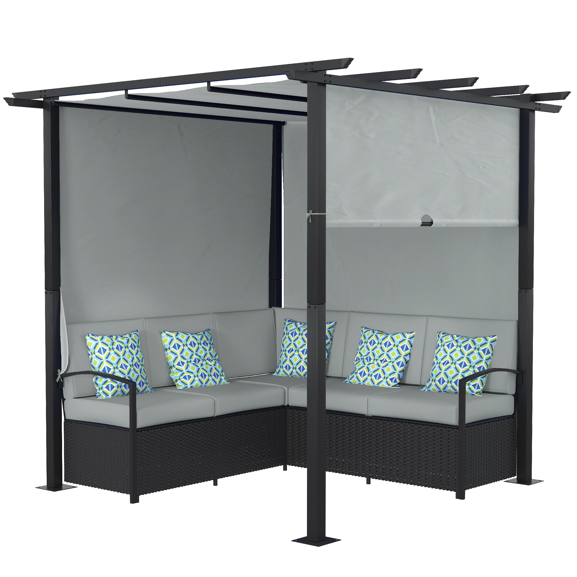 Click here for Outsunny Patio Furniture W/ Retractable Canopy Per... prices