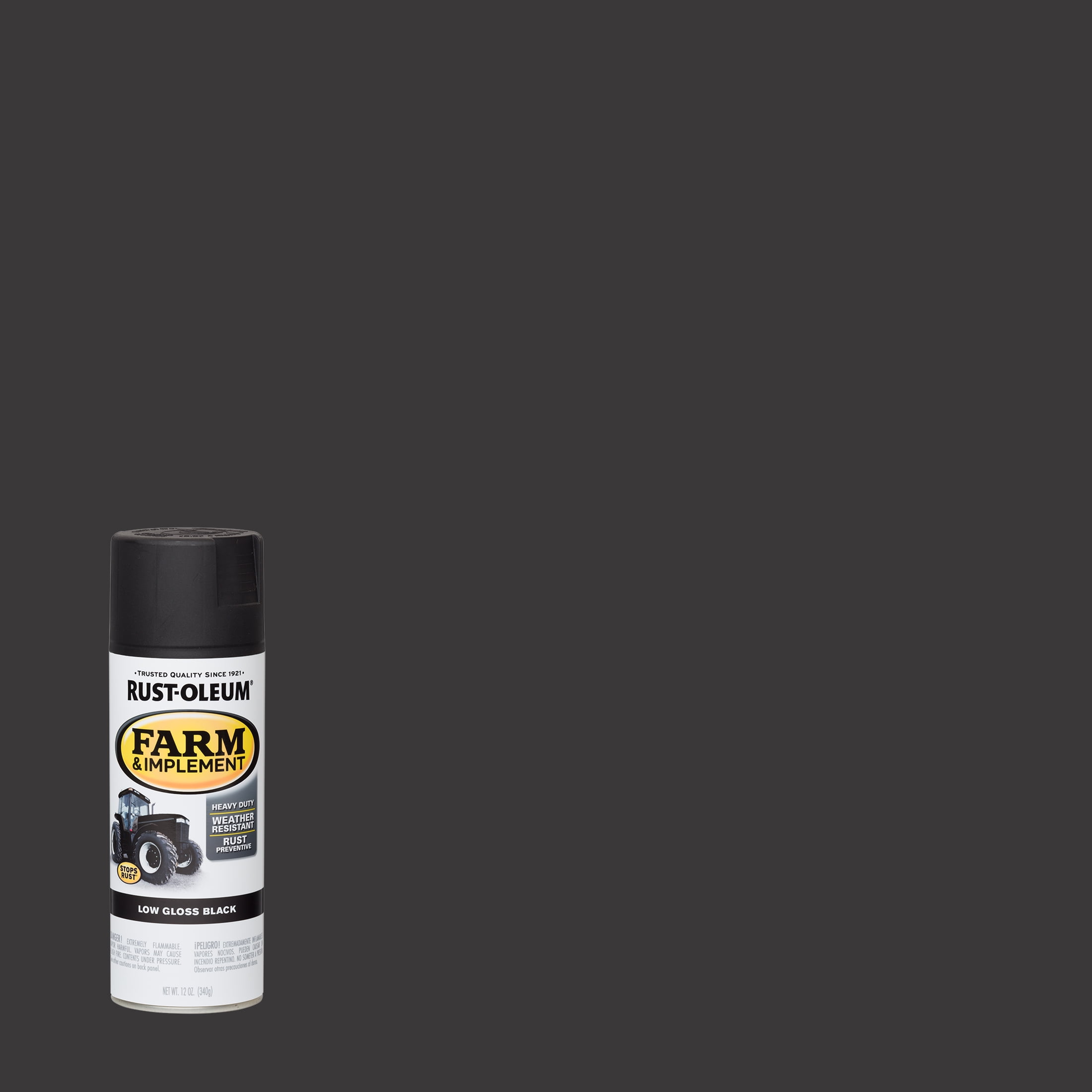 Black, Rust-Oleum Specialty Farm & Implement Low-Gloss Spray Paint- 12 ...