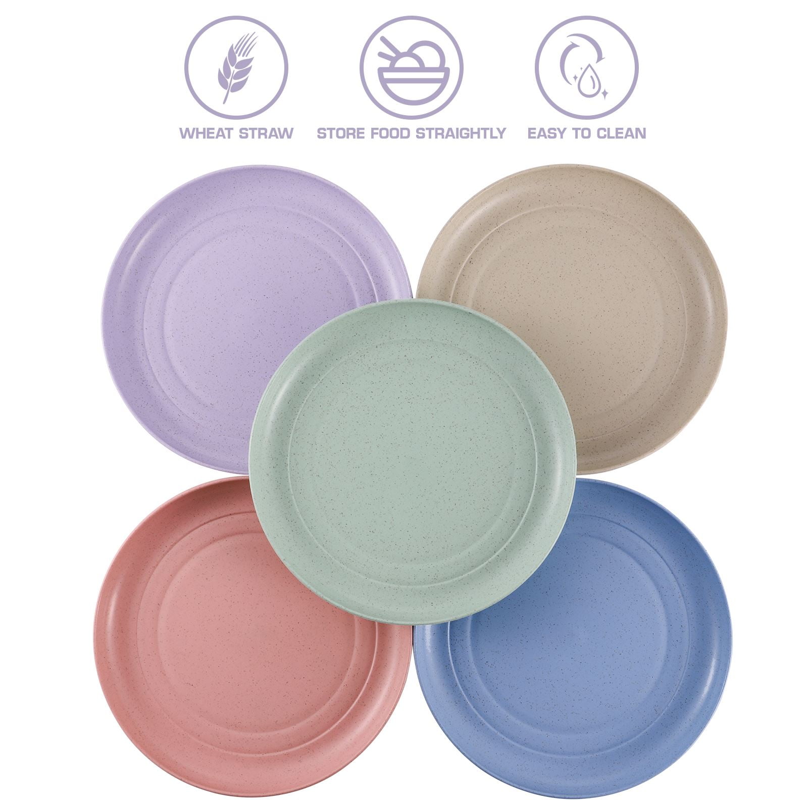 Click here for Onlineshoppingcheap 5pcs Wheat Straw Plates Lightw... prices