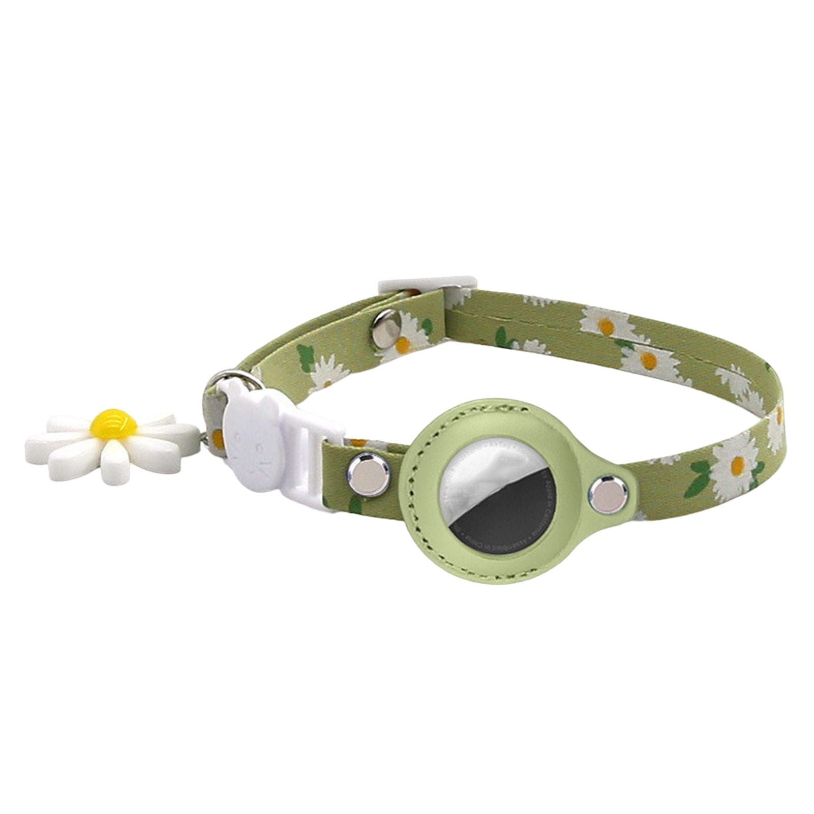 Kmxyo Pet Collar Adjustable Sunflower Printing Anti-loss Dog Cat ...
