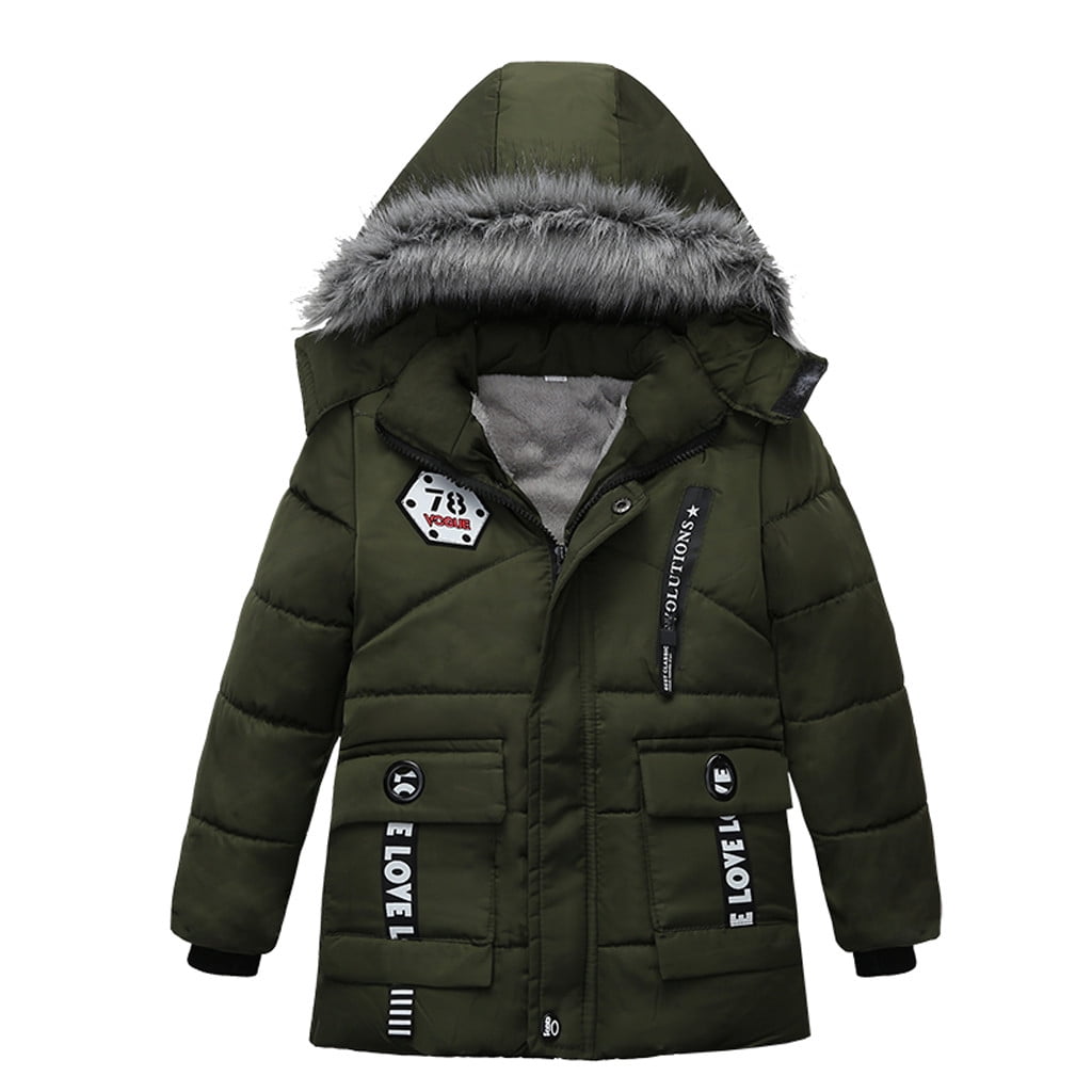 Fashion Coat Children Winter Jacket Coat Boy Jacket Warm Hooded Kids ...