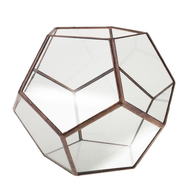 simhoa Geometric Terrarium Box Decor Fern Planter Holder Decor - C2 5.9 ...