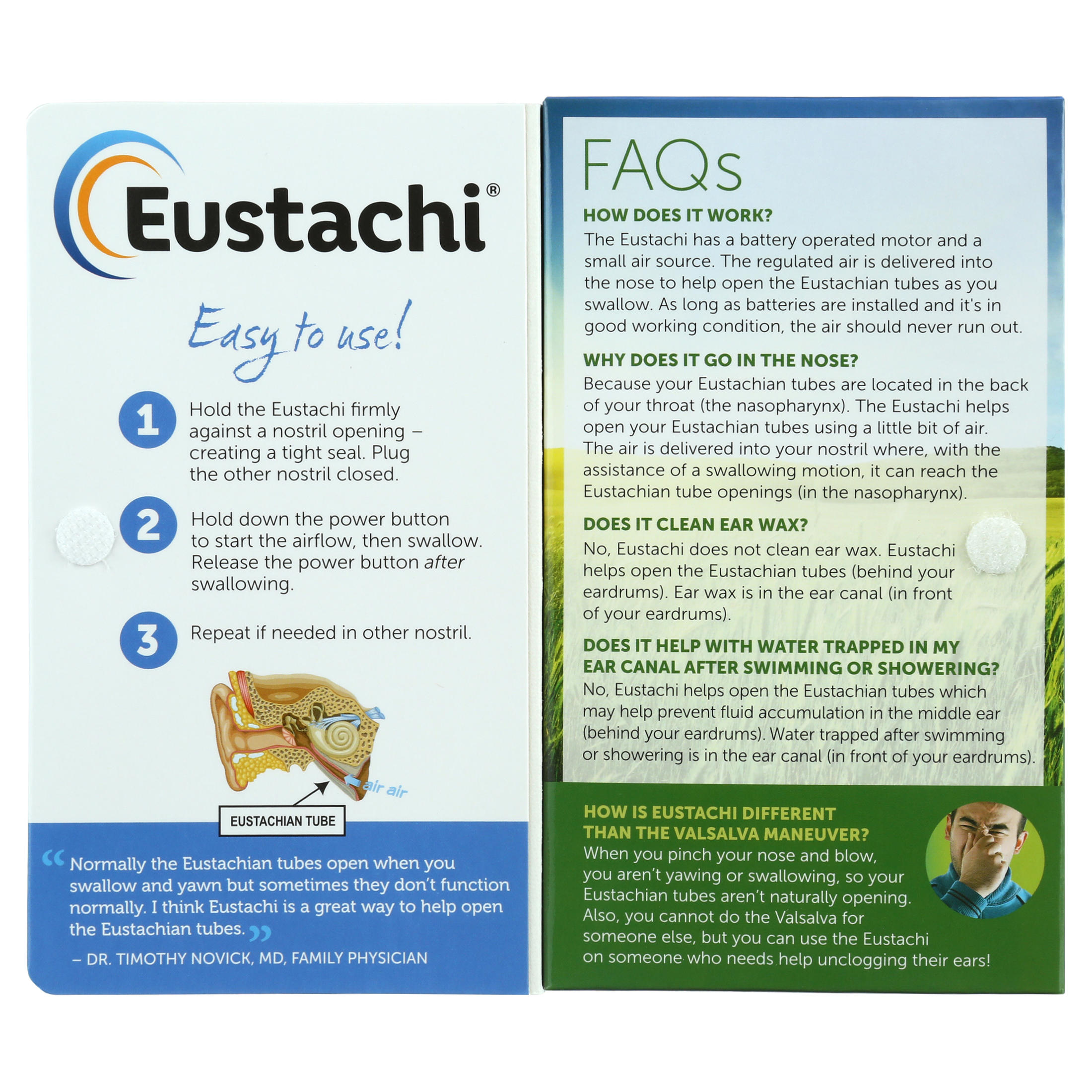 Eustachi Ear Pressure Relief Device, 1 Each, Earcare Australia | Ubuy