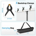 Emart T Shaped Backdrop Stand 8.5'x5', Adjustable Height, Portable with ...