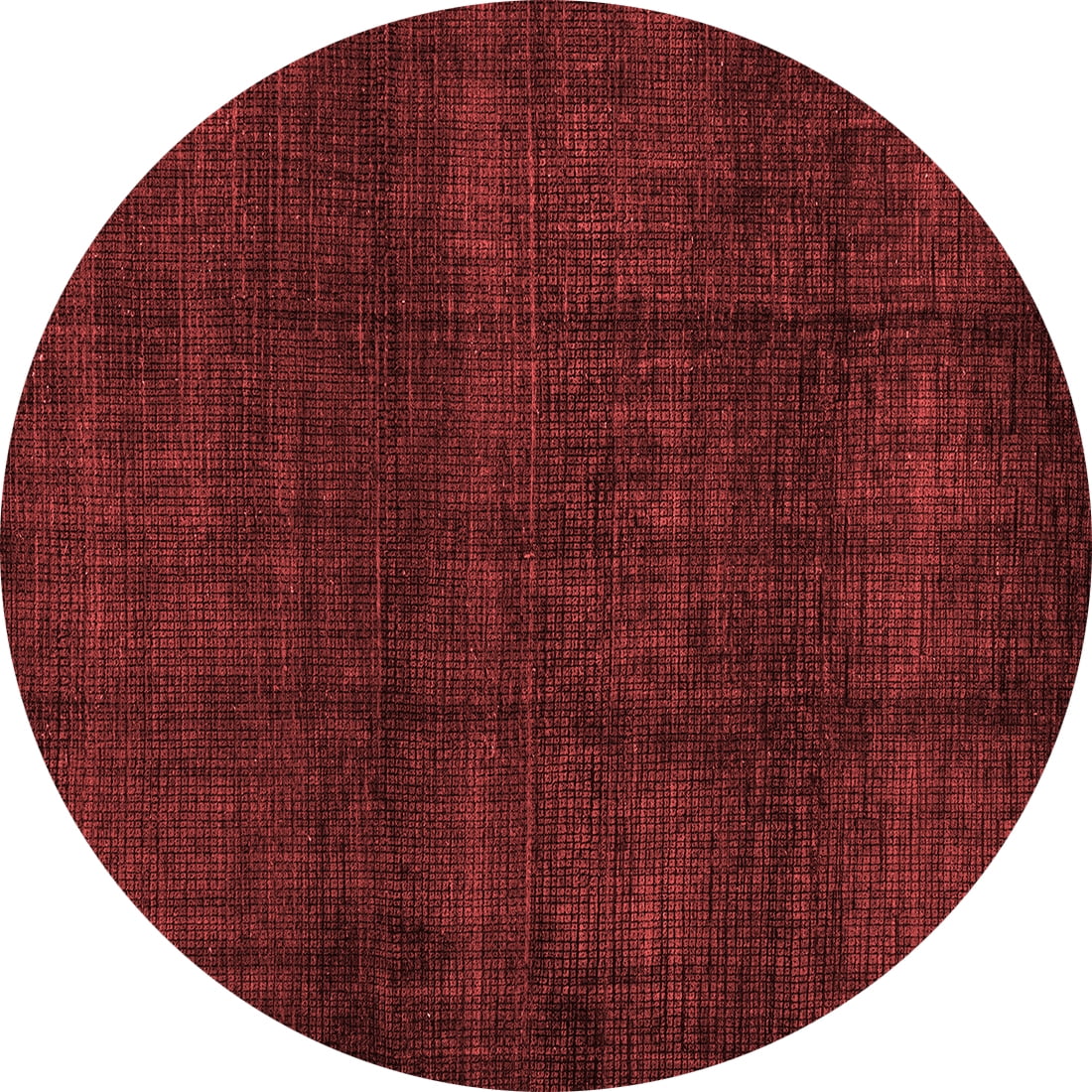 Ahgly Company Indoor Round Abstract Red Modern Area Rugs, 8' Round ...