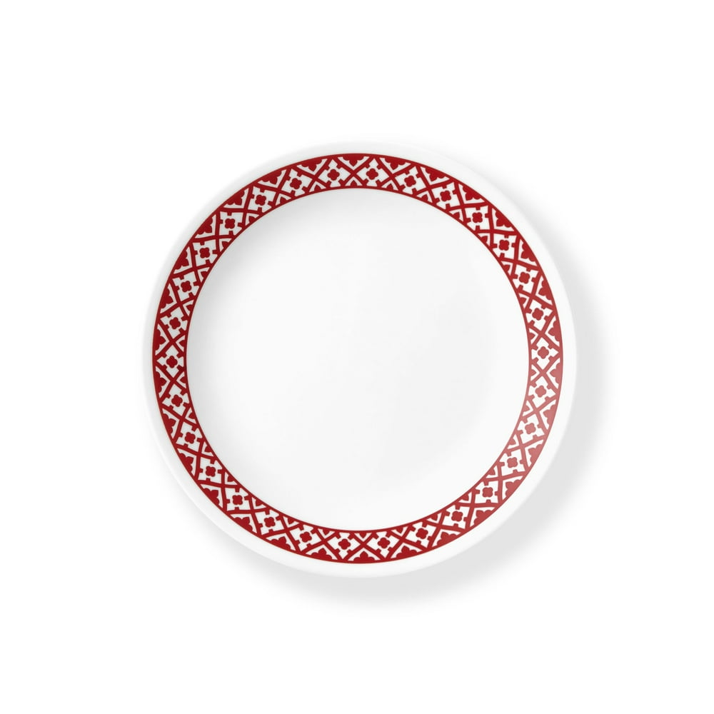 Corelle Classic Venetian Evening Red 8.5" Lunch Plate - Walmart.com ...