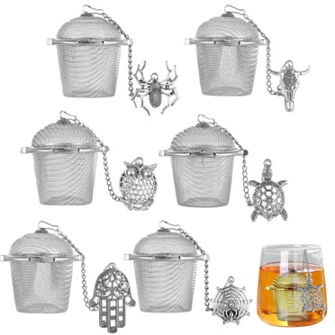 tea infuser for loose leaf tea, 2-in-1 tea filter & scoop fine mesh tea ...