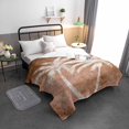Brown Palm Tree Quilted Comforters Cooling Blanket Oversized King Size ...