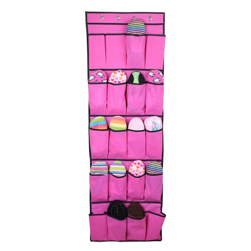 1 Pack 20 Pocket Over the Door Shoe Organizer Rack Hanging Storage ...