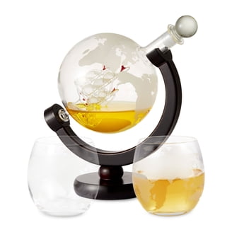 Lego Flowers Kemstood Whisky Decanter Set (850ml) - Etched Globe ...