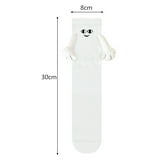 Mosey 1 Pair Couple Socks Holding Hands Linking Socks Smiling Face Anti ...
