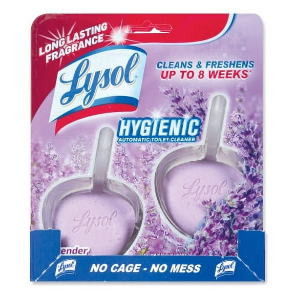 LYSOL Brand Hygienic Automatic Toilet Bowl Cleaner, Cotton Lilac, 2 ...