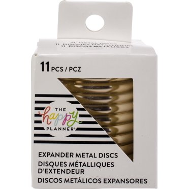 Happy Planner Medium Metal Expander Discs 11/Pkg-Gold - Walmart.com