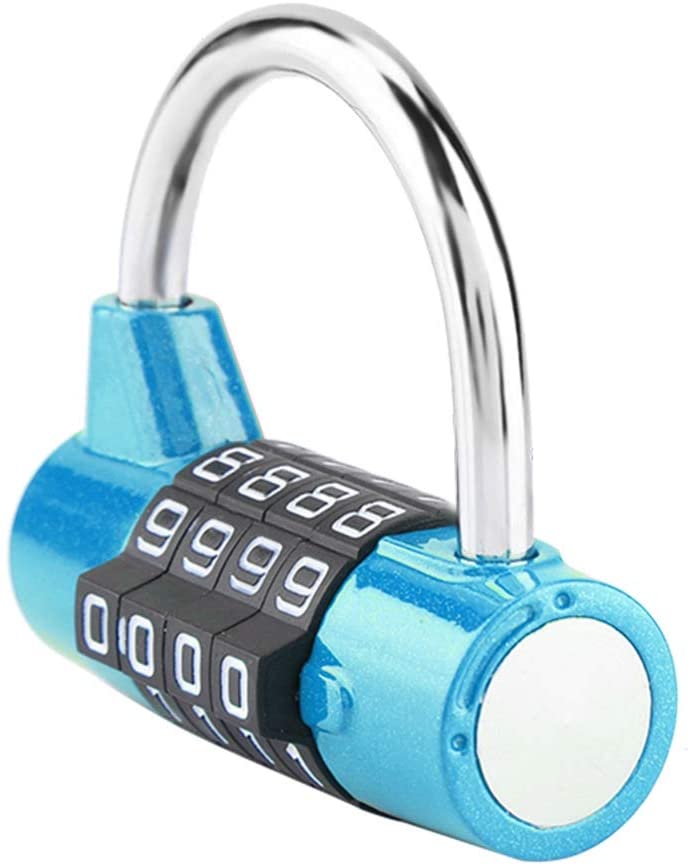 Digit Combination Padlock, 4 Digit Code Outdoor Password Padlock For ...