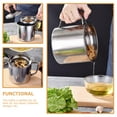 Stainless Steel Oil Filter Pot Grease Container with Strainer Drainer ...
