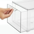 Mdesign Stackable Plastic Kitchen Storage Bin Pull Out Drawer Pantry