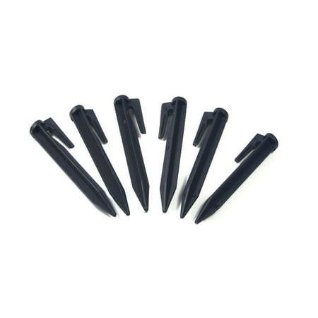 (100 Count) Plastic Boundary Wire Stakes Lawn Pegs Landscape Staples ...