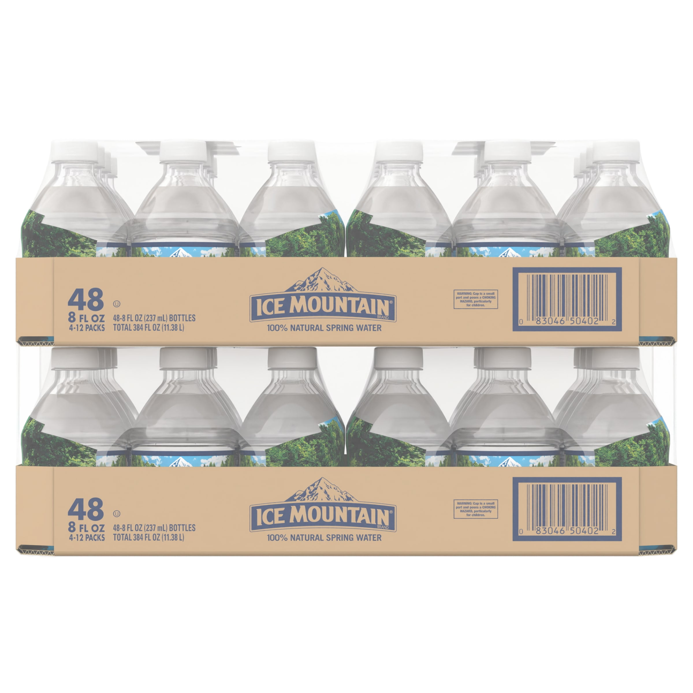 ICE MOUNTAIN Brand 100% Natural Spring Water, 8-ounce mini plastic ...