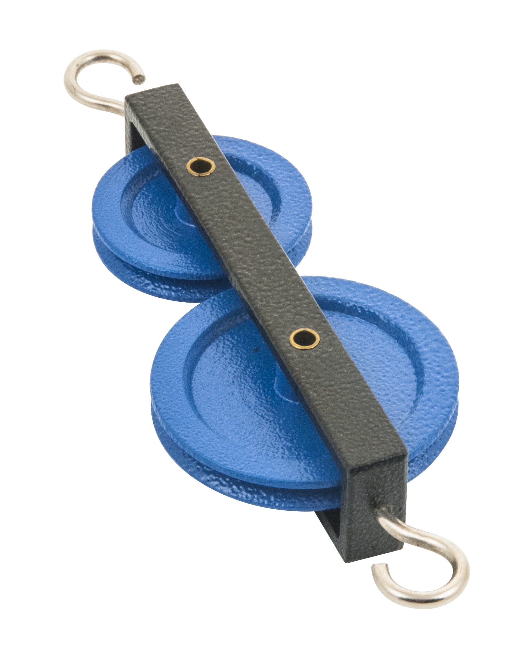 Double Long Pulley, 2" Diameter / 1.5" Diameter - Mounted in a Heavy ...