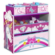 "Disney Princess Toy Organizer, 9 Bin Storage, Stickers for Playroom ...