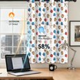 Baseball Gloves and Stars White Blackout Curtains,Triple Weaved Fabric ...