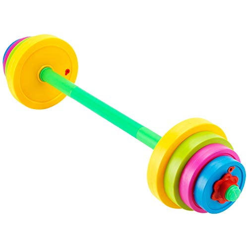 Liberty Imports Adjustable Barbell Toy Set for Children Pretend Play ...