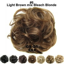 Walmart Premium Synthetic Hair Extension Wrap, Messy Bun Curly Ponytail ...